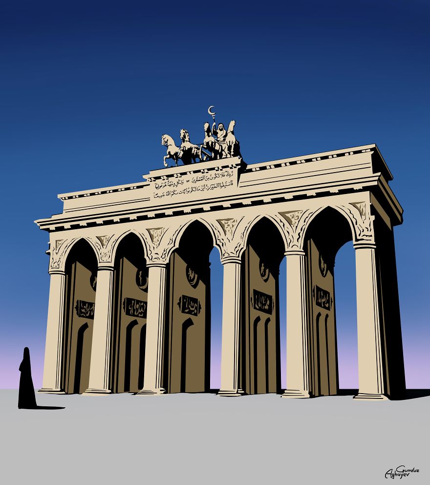 Famous Western Landmarks Reimagined In Eastern Architectural Styles ...