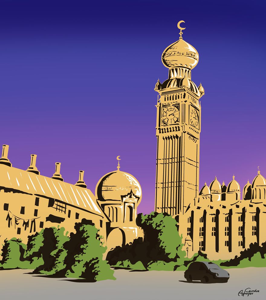 Famous Western Landmarks Reimagined In Eastern Architectural Styles ...