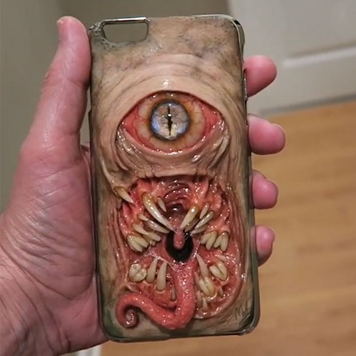 Creepy Phone Case By Dental Technician Morgan Loebel | Bored Panda