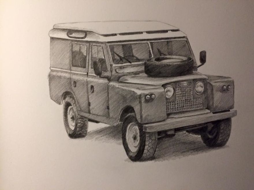 Drawing Land-Rovers Started Out As Just A Bit Of Fun, But Now, With ...