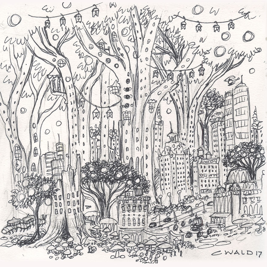 I Draw Stream Of Consciousness Sketches Whenever, Wherever | Bored Panda