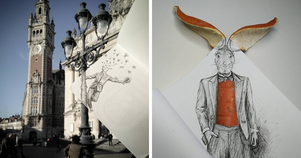 I “Complete” Things I Find In My Environment With My Drawings (30 Pics ...