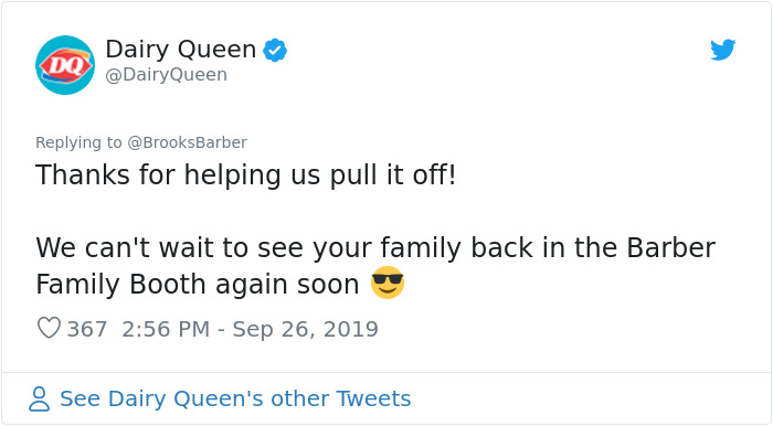 “DQ Dad” And His Sons Get A Surprise Booth For Their Family At The ...