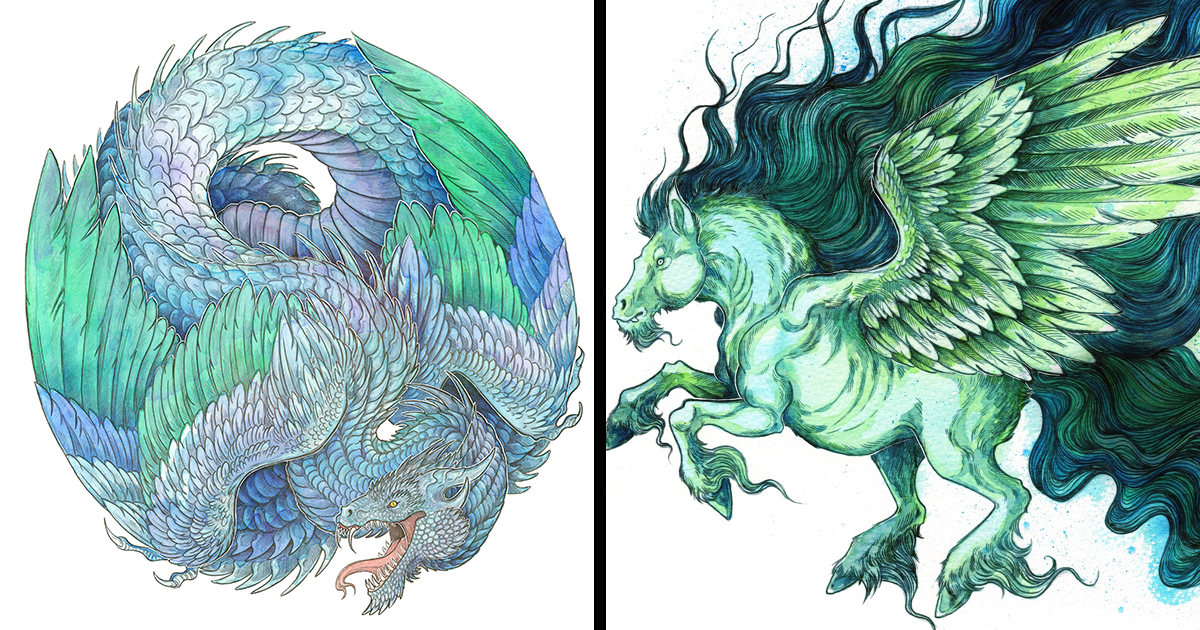 I Spent 4 Years Illustrating Forgotten Creatures From Welsh Folklore ...