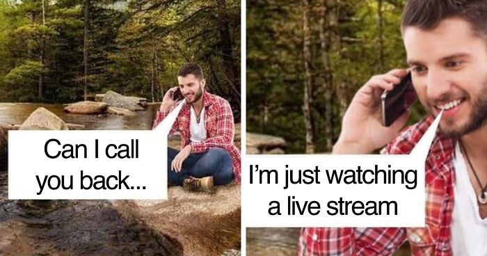 People Are Adding Dad Jokes To Cringy Stock Pics, And Here Are The 40 ...