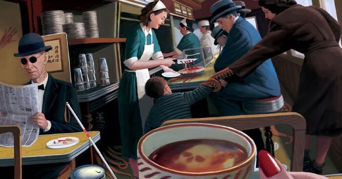 Artist Creates Very Detailed Scary Images And The More You Look, The ...