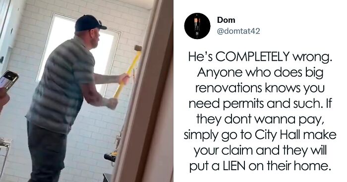 Customer Wouldn’t Pay For Renovation So Contractor Destroys It All ...