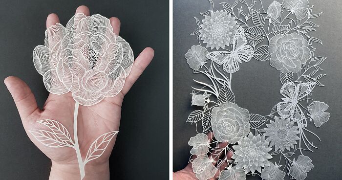 I Create Detailed And Delicate Flower Art, Which Can Take Up To 40 ...