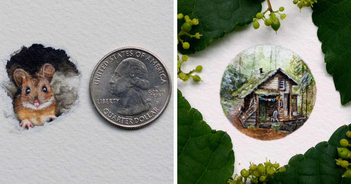 The Beauty Of Little Things: My 30 New Miniature Paintings | Bored Panda