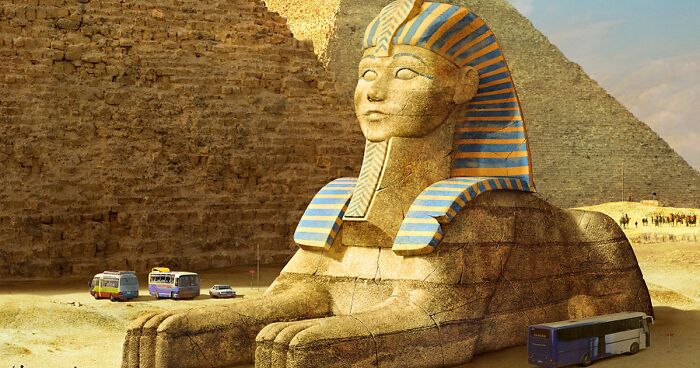 Artist Shows What These 10 Famous Historical And Mythical Monuments ...