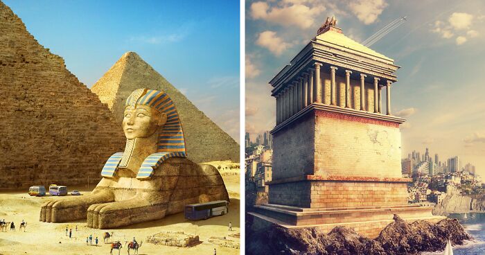 Artist Shows What These 10 Famous Historical And Mythical Monuments ...