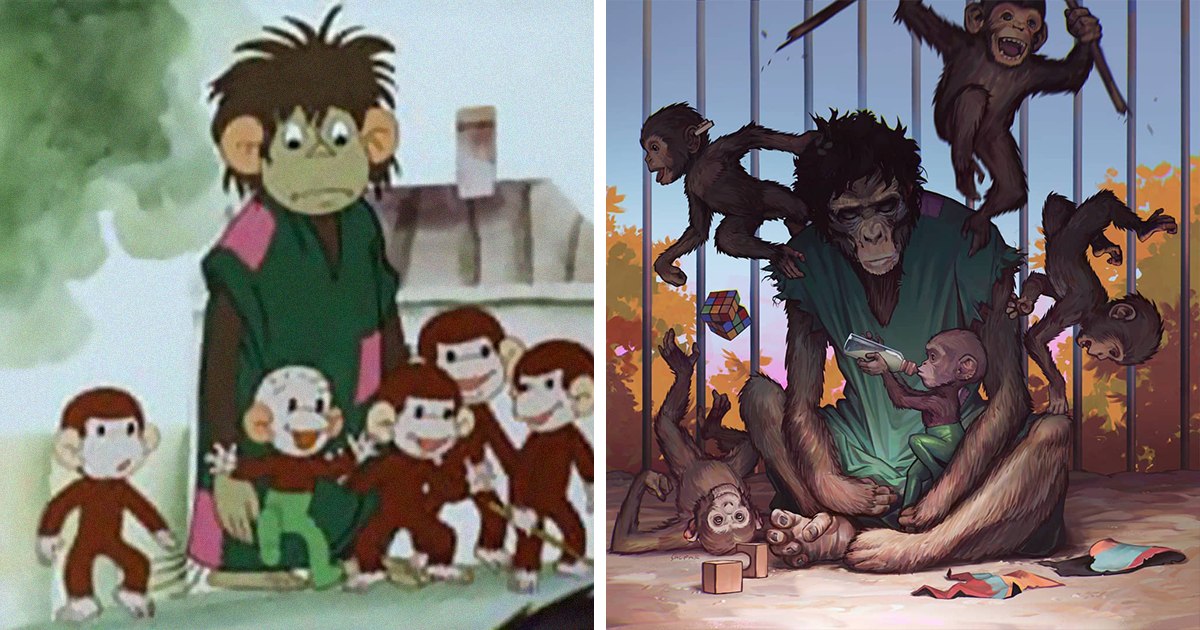 Here Are 30 Soviet Cartoon Characters This Russian Artist Redrew In His ...