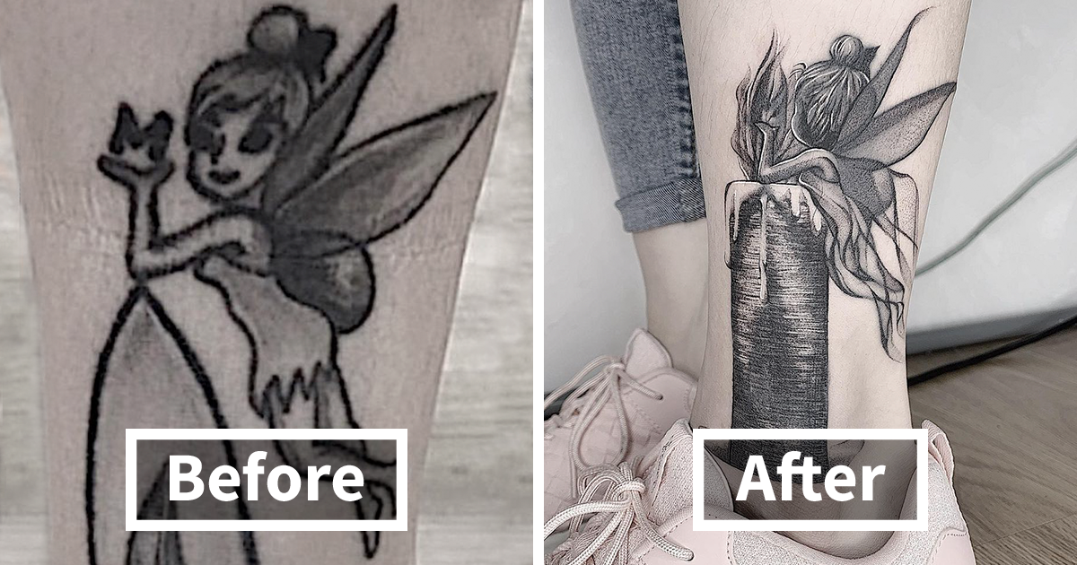 30 Amazing Examples Of Ink Masters Giving Old And Boring Tattoos A Cool ...