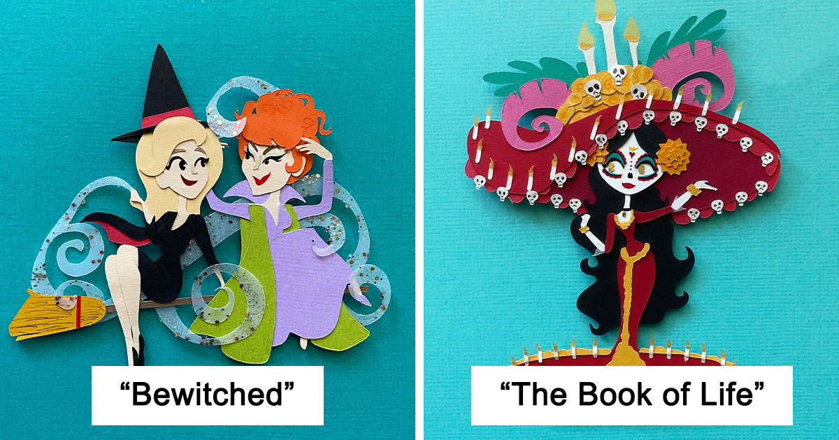 I Made Tiny Paper Art of My Favorite Spooky Movie Characters, And Here ...