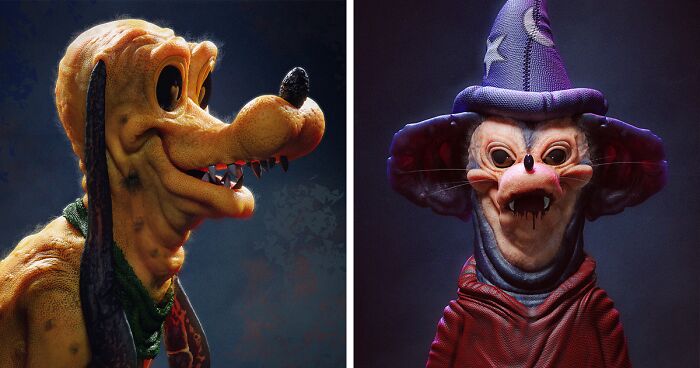 Digital Artist Creates Terrifying Versions Of Popular Characters To ...