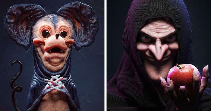 Digital Artist Creates Terrifying Versions Of Popular Characters To ...