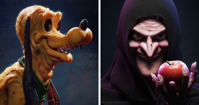 Digital Artist Creates Terrifying Versions Of Popular Characters To ...