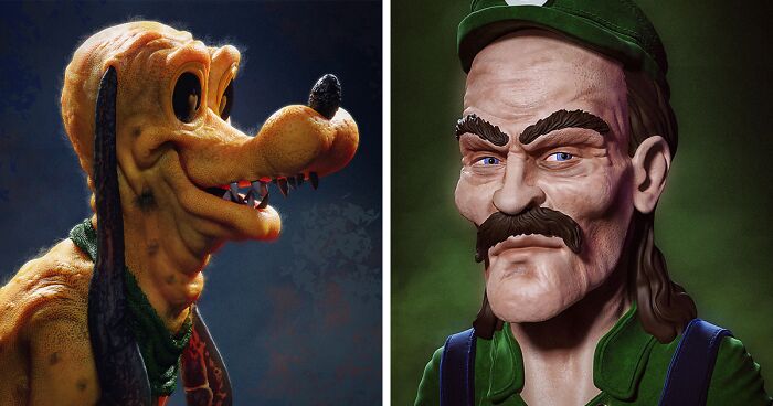 Digital Artist Creates Terrifying Versions Of Popular Characters To ...
