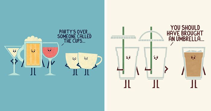 My 30 Illustrations That Show The Undiscovered Life Of Drinks | Bored Panda