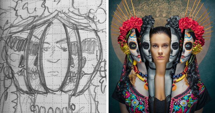 8 Sketches That I Turned Into Digital Art | Bored Panda