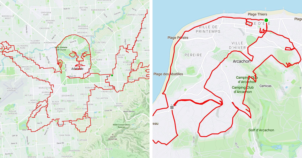 Gary Cordery Collects People’s Drawings Made On A Map By Walking ...