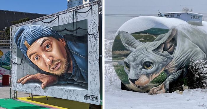 French Artist’s 52 3D Graffiti
