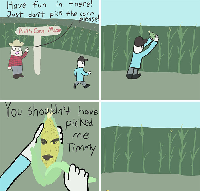 My 21 Ridiculously Absurd Comics Based On Halloween Prompts | Bored Panda