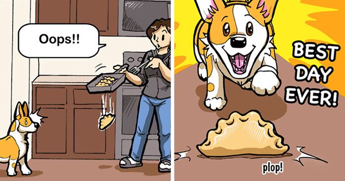 Adventures Of Living With Two Rescue Dogs: 26 Comics I’ve Made