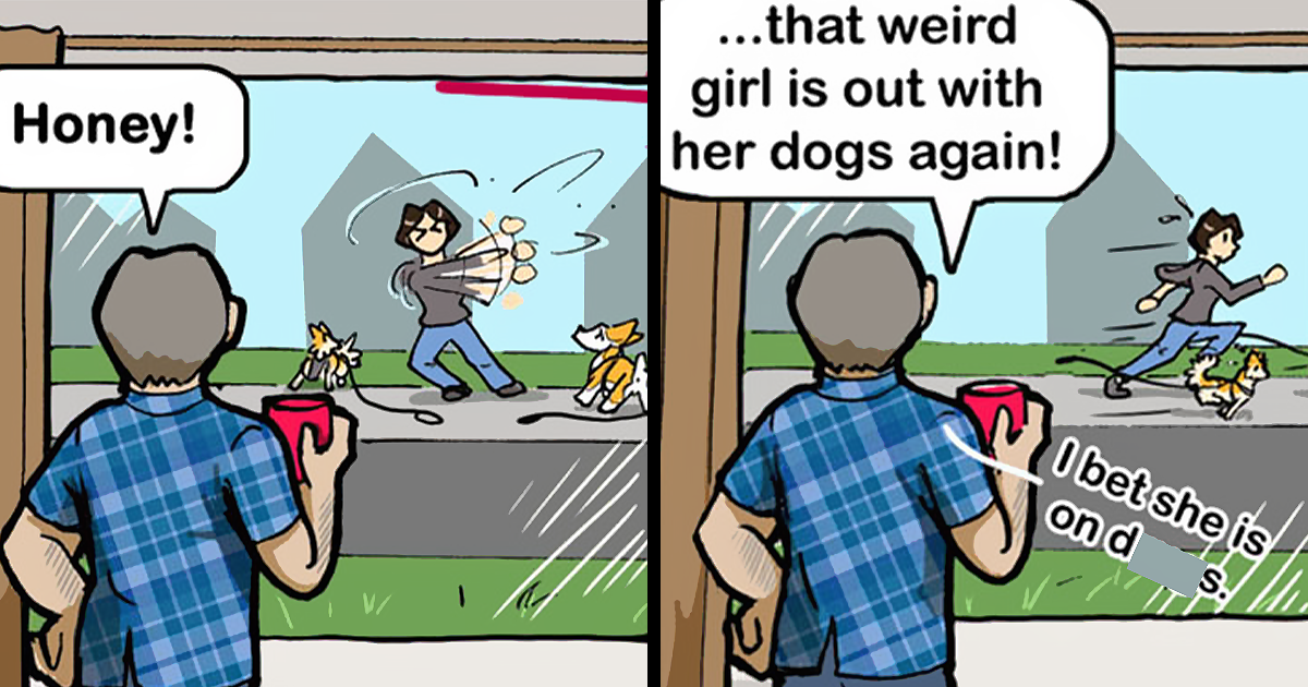 Adventures Of Living With Two Rescue Dogs: 26 Comics I’ve Made | Bored ...