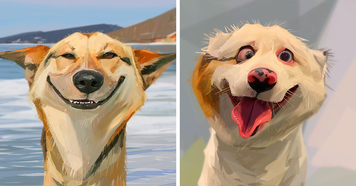 Artist Makes Caricatures That Capture Dogs’ Most Prominent Features (63 ...