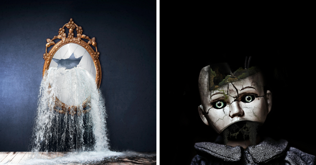 I Recreate My Nightmares In Photoshop (7 Pics) | Bored Panda