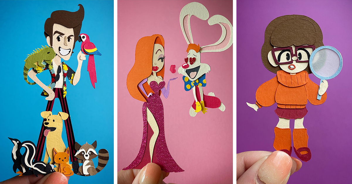 I Made Paper Art Of 26 Popular Characters For Each Letter Of The ...