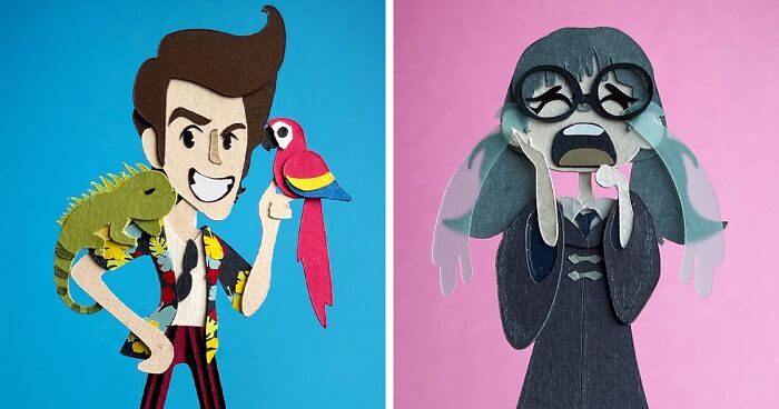 I Made Paper Art Of 26 Popular Characters For Each Letter Of The Alphabet