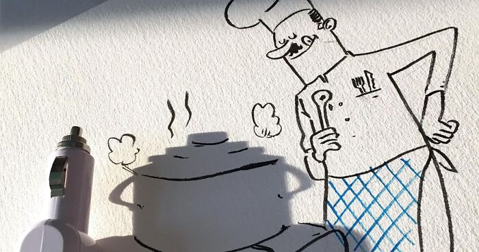Shadows Of Random Objects Make Up Fun Illustrations By This Artist (50 ...