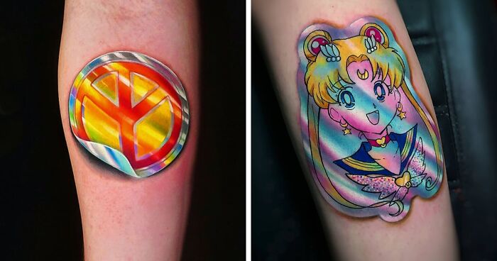 This Brazilian Artist Created 15 Tattoos That Look Like Holographic ...