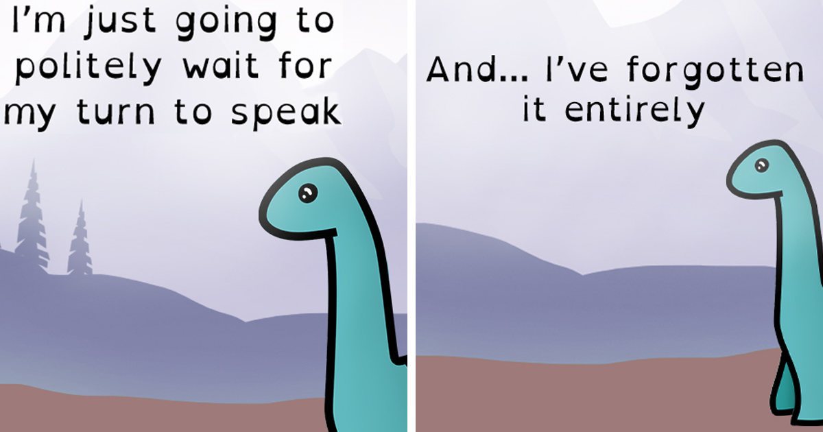 I Created A Cute Dinosaur Character To Illustrate Life With ADHD In ...