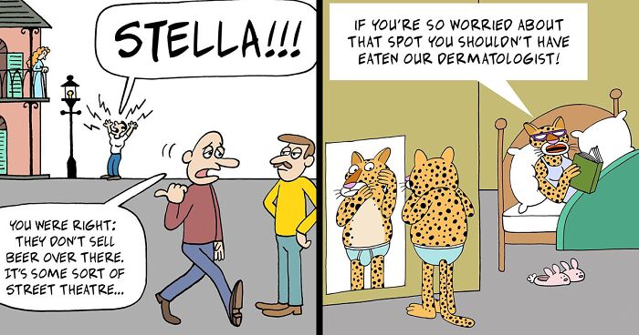 This Comics Artist Illustrates Absurd And Fun Situations That Might ...