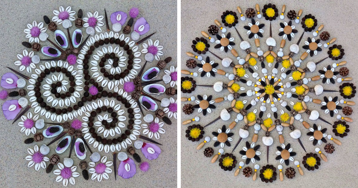 I’m A Land Artist And I Make Mandalas From The Seasonal Materials I ...