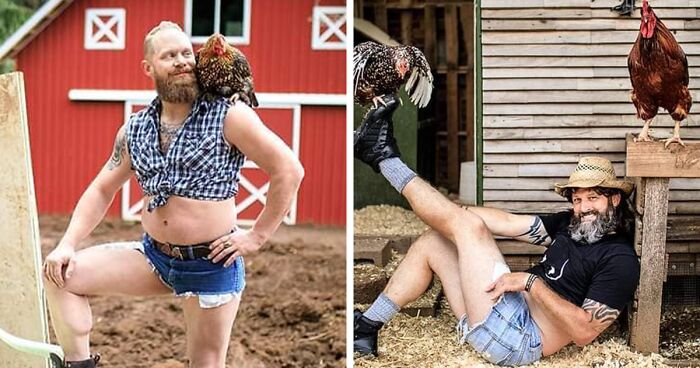 “Chicken Daddies” Calendar Features Men Posing With Chickens And Here Are 25 Of Their Best Shots ...