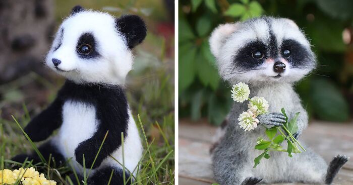 30 Adorable Needle-Felted Wool Animals By Yulia Derevschikova (New Pics)