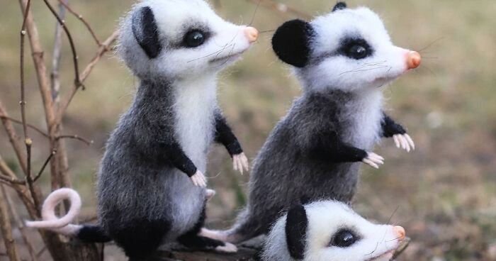 30 Adorable Needle-Felted Wool Animals By Yulia Derevschikova (New Pics)