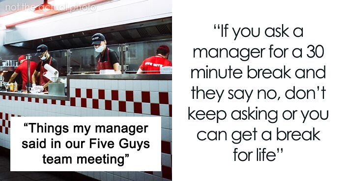 Employee Shares The Wildest Rules That The ‘Five Guys’ Manager Expects ...