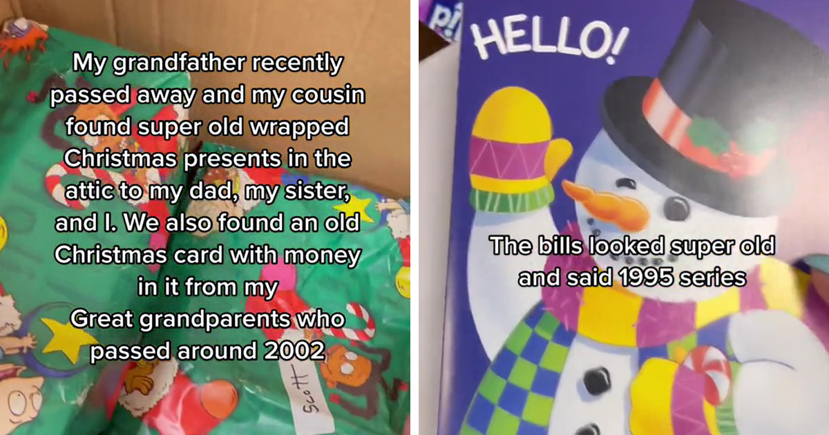 Family Finds A Box Full Of Old, Wrapped Christmas Presents In Late ...
