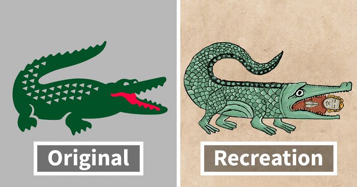 I Recreated Famous Logos In The Grotesque Art Style Typical For The ...