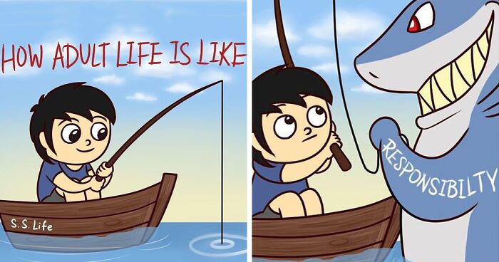 30 Silly Comics Full Of Random Twists Made By This Artist | Bored Panda