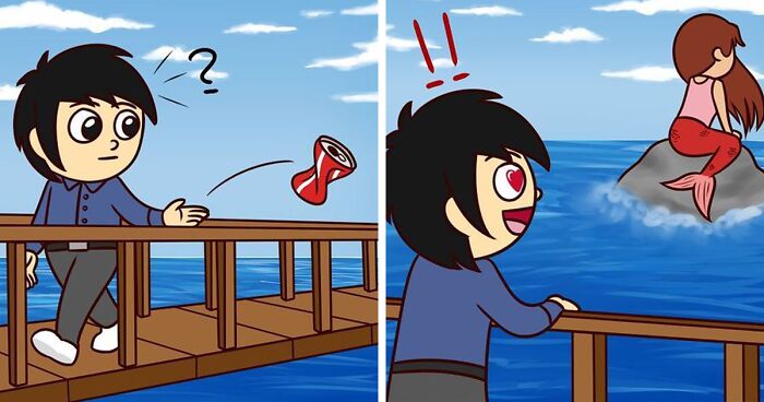 30 Silly Comics Full Of Random Twists Made By This Artist | Bored Panda
