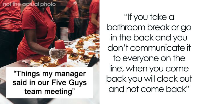 Employee Shares The Wildest Rules That The ‘Five Guys’ Manager Expects ...