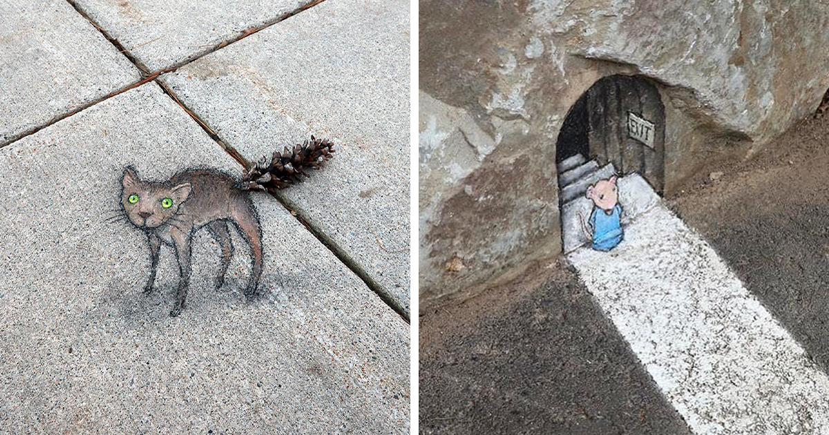 Adventures Of Chalk Characters: 90 Street Art Pieces By This Artist ...