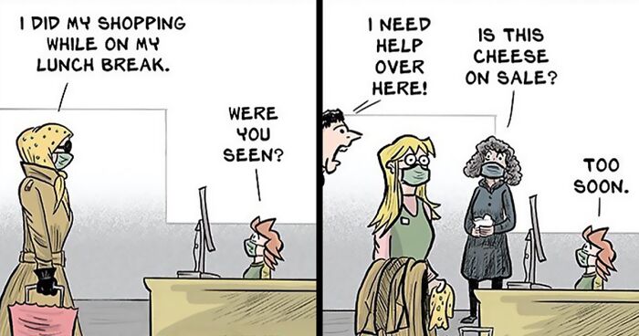 Artist Creates Humorous Comics That Retail Workers And Regular People ...