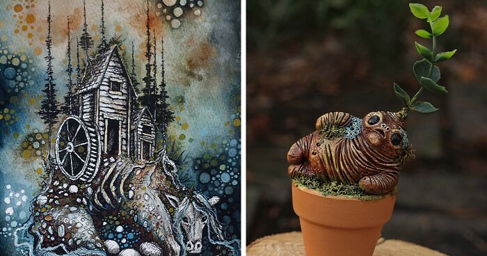 32 Fantastical Illustrations And Miniature Sculptures Created By Me